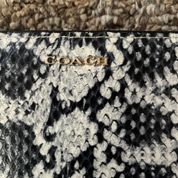 Coach | Bags | Coach Faux Snakeskin Wallet | Poshmark